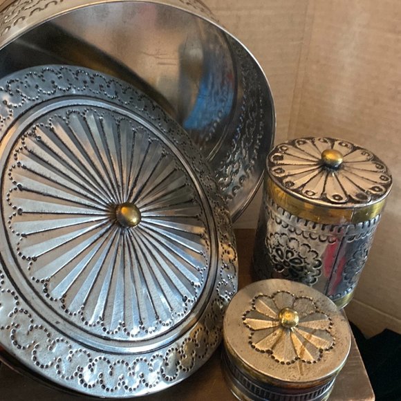Mexico | Accents | Mexican Tin Containers Three Very Beautiful Handmade ...